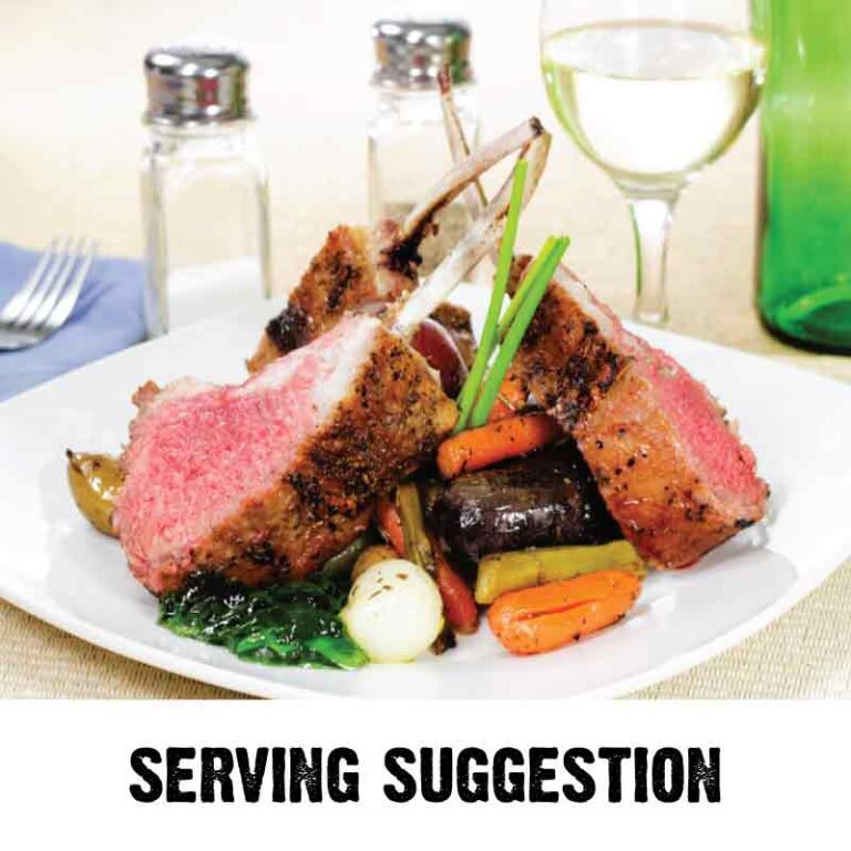 Australian Lamb Rack Frenched Cap Off 600-900grms | Smokey Mountain Foods